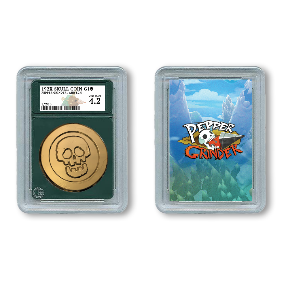 Limited Edition Pepper Grinder Coin & Steam Code – Devolver Digital